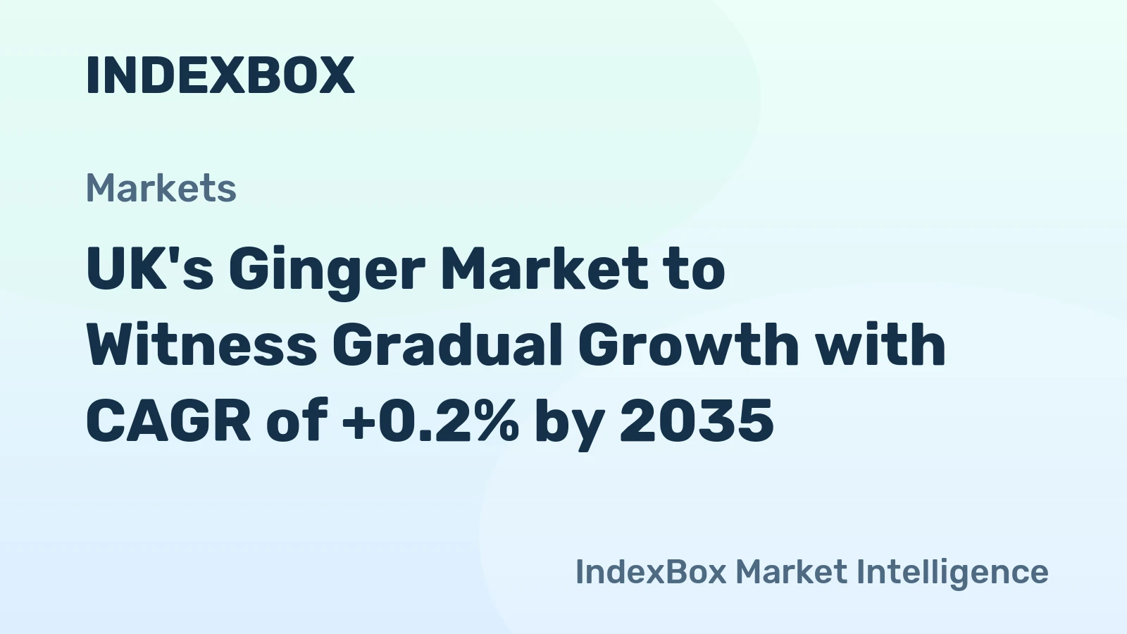 UK's Ginger Market to Witness Gradual Growth with CAGR of +0.2% by 2035