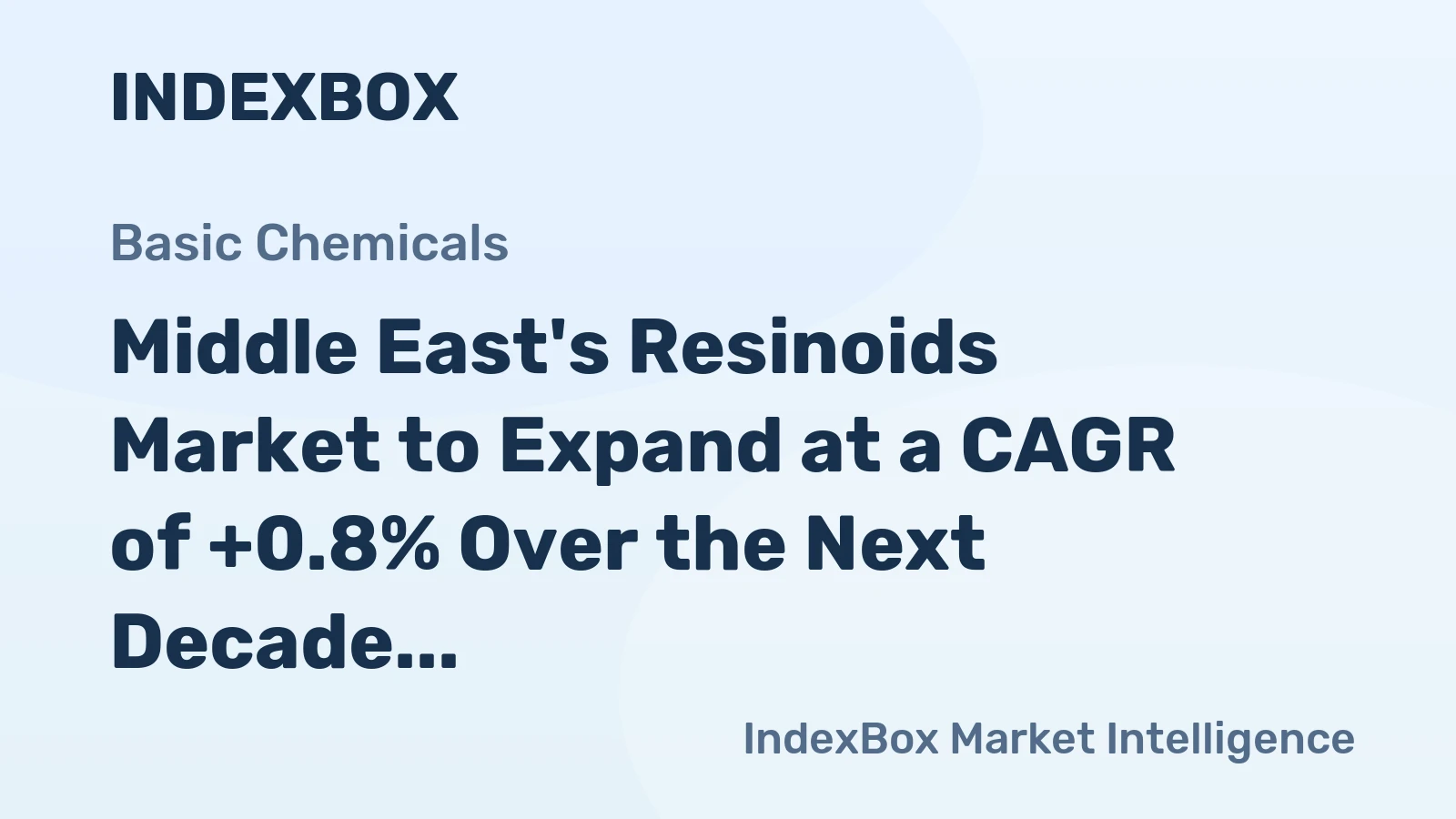 Middle East's Resinoids Market to Expand at a CAGR of +0.8% Over the Next Decade
