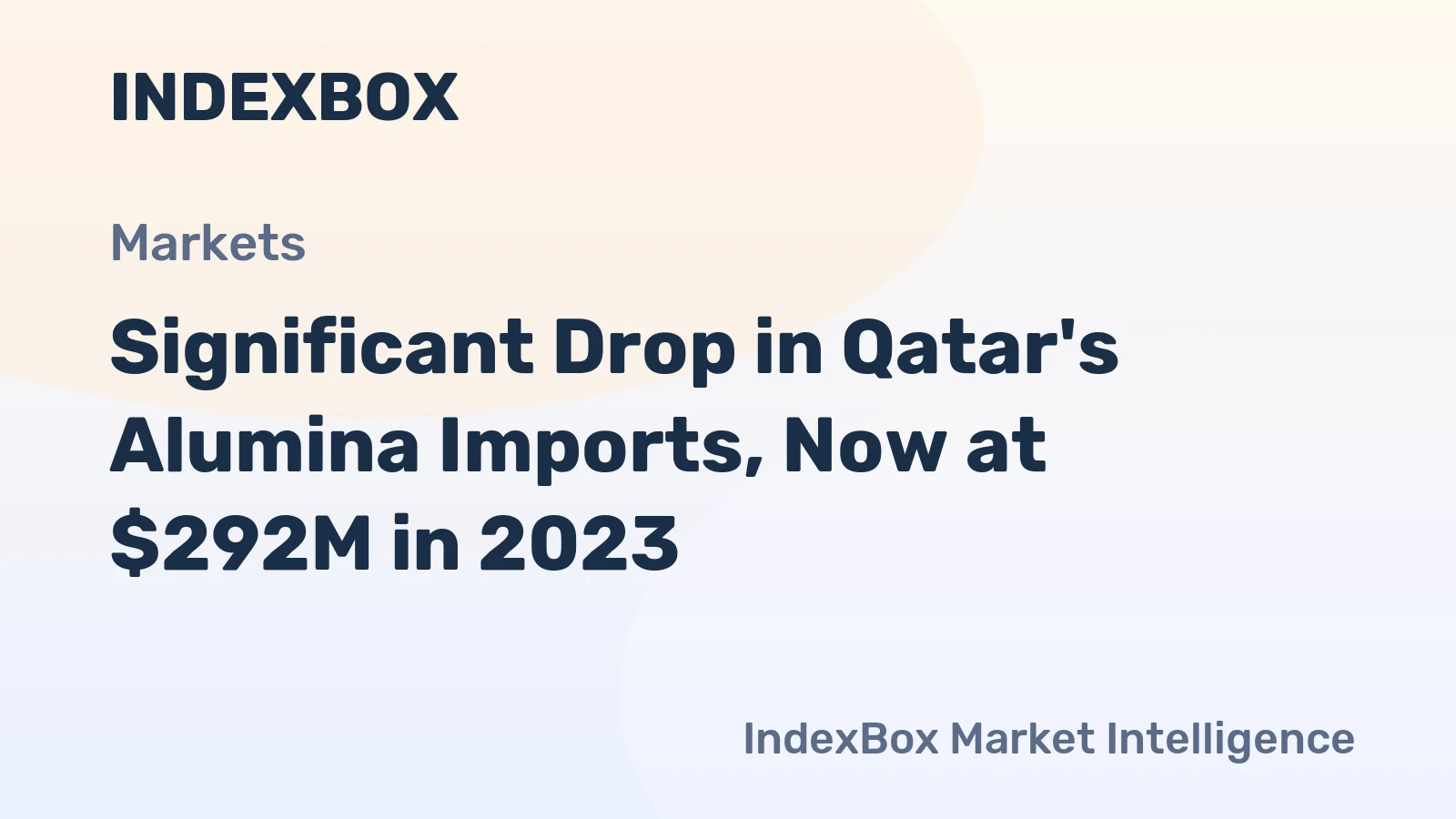 Significant Drop in Qatar's Alumina Imports, Now at $292M in 2023