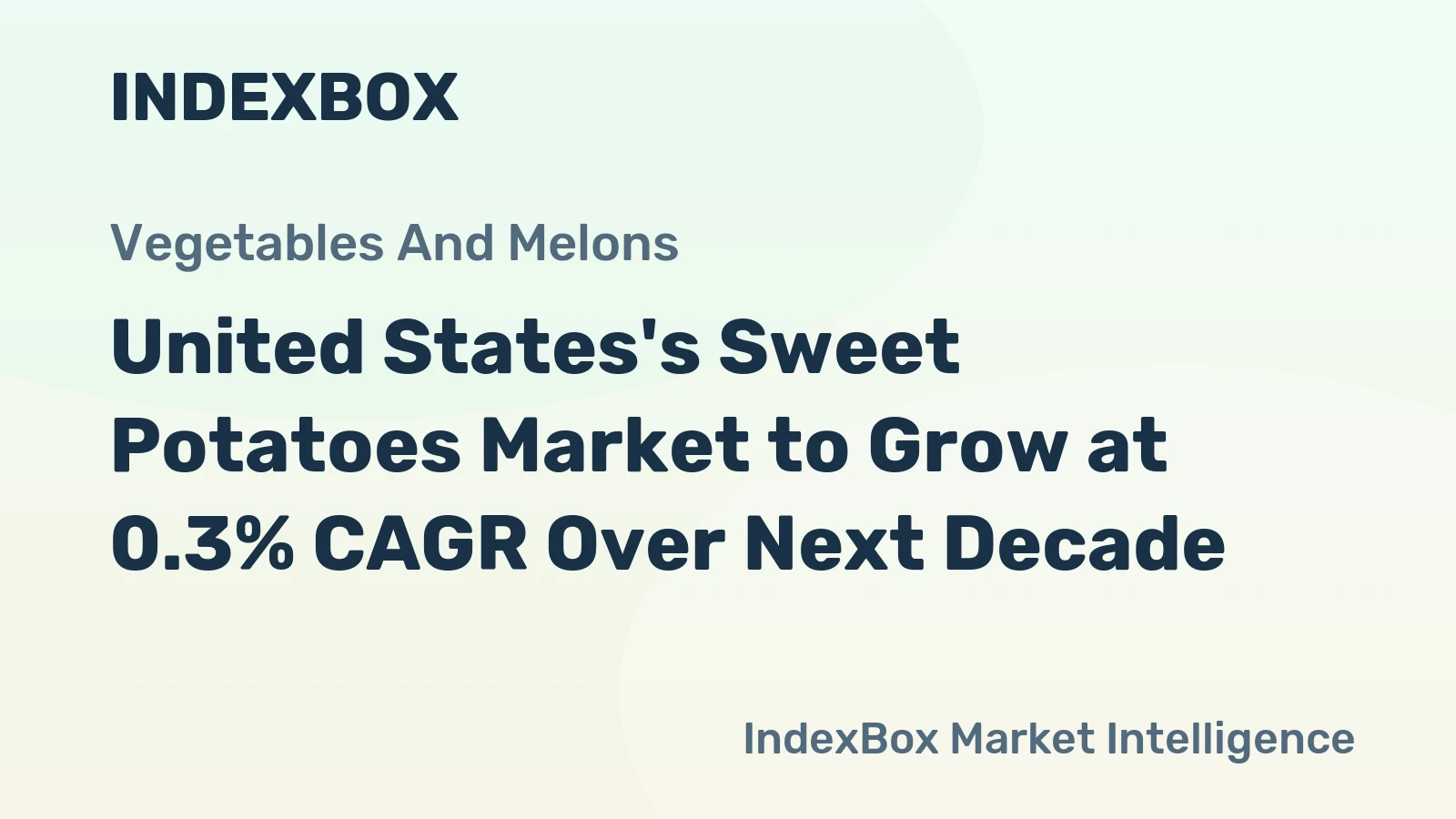 United States's Sweet Potatoes Market to Grow at 0.3% CAGR Over Next Decade