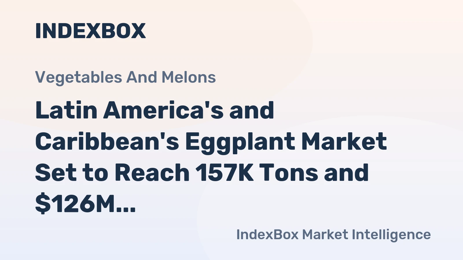 Latin America's and Caribbean's Eggplant Market Set to Reach 157K Tons and $126M by 2035