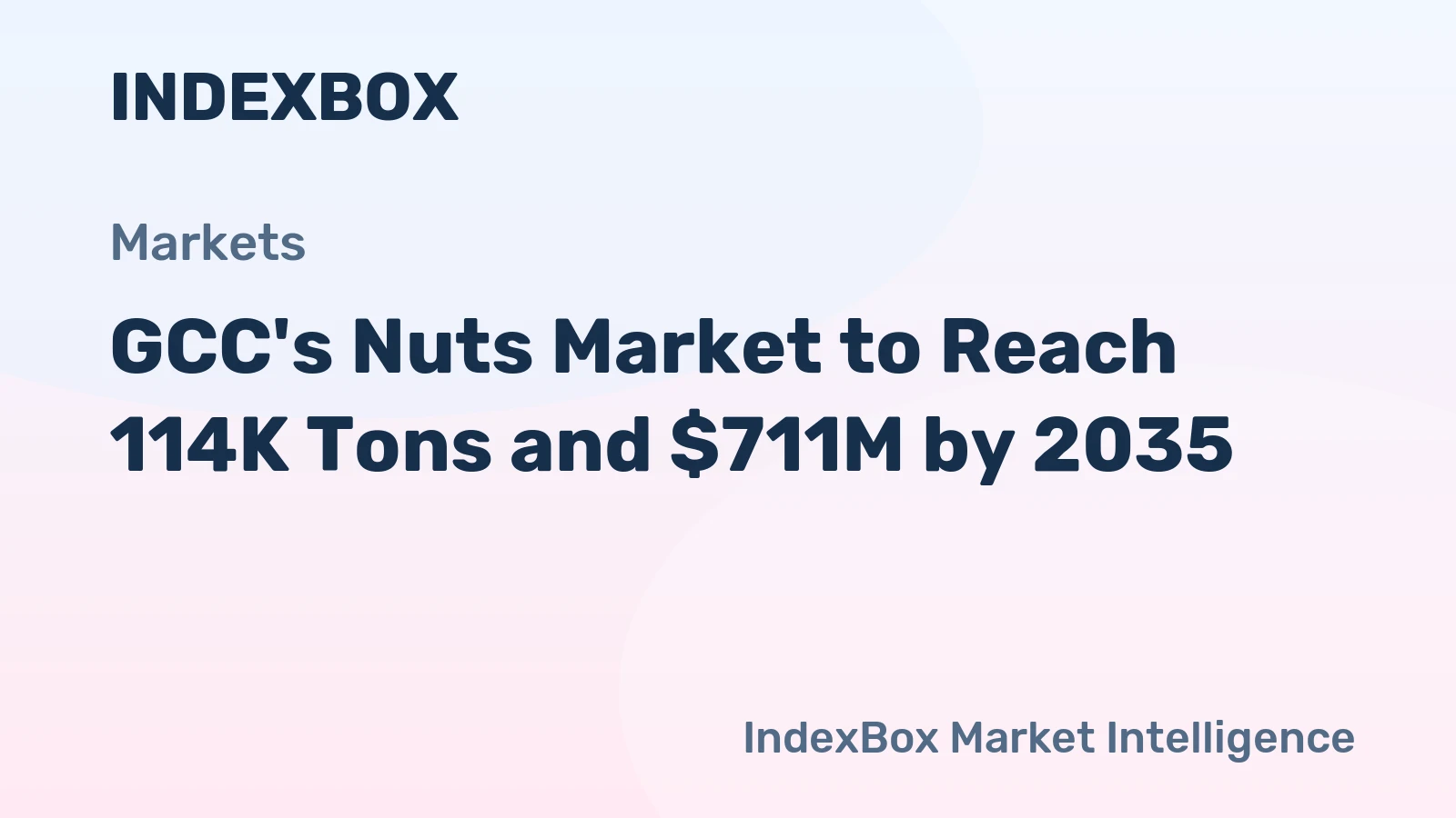 GCC's Nuts Market to Reach 114K Tons and $711M by 2035