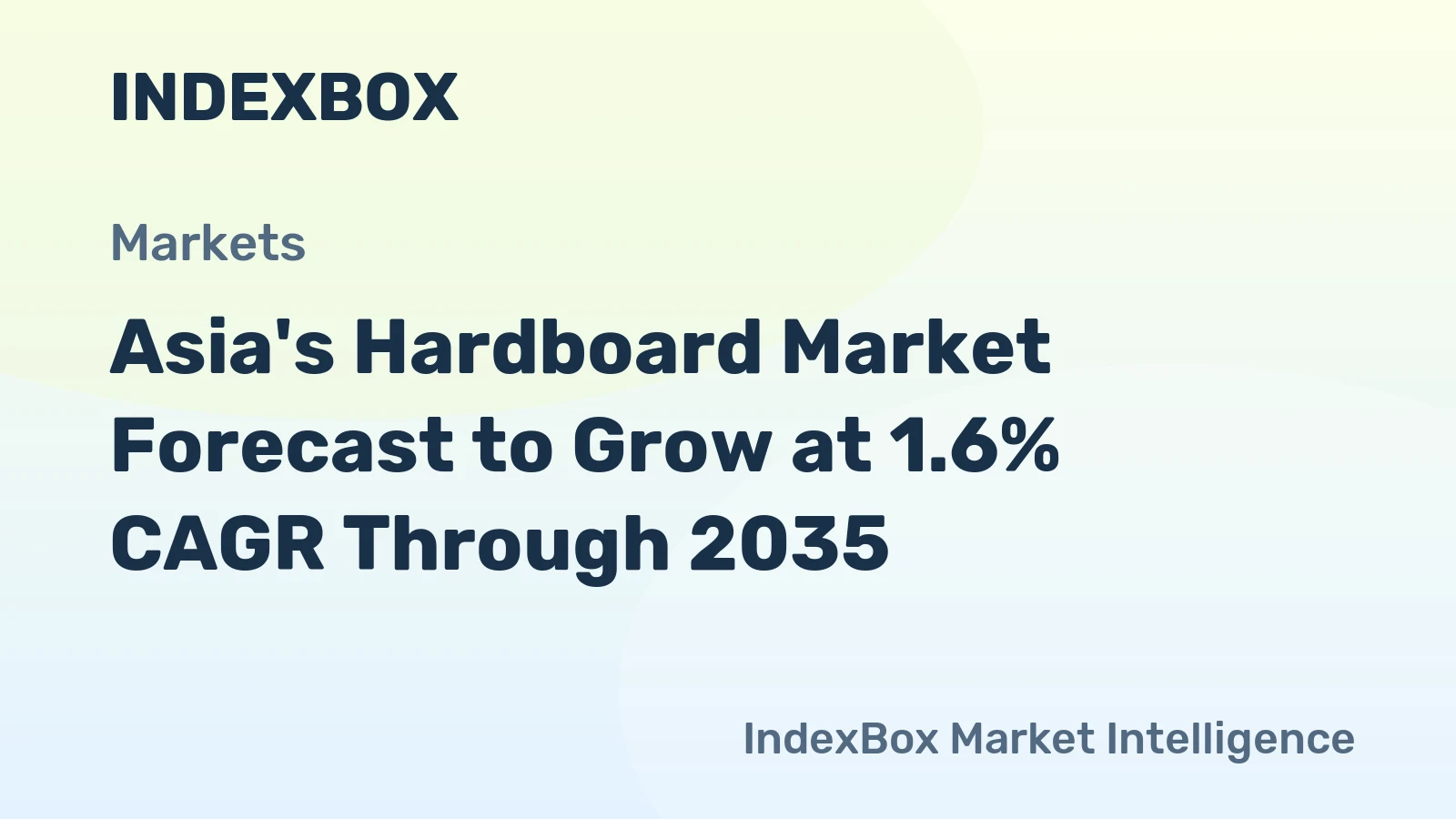 Asia's Hardboard Market Forecast to Grow at 1.6% CAGR Through 2035