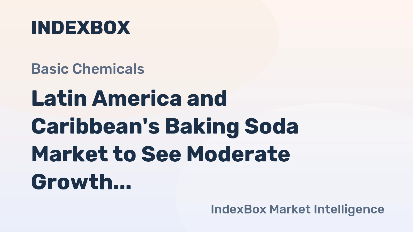 Latin America and Caribbean's Baking Soda Market to See Moderate Growth with +0.6% CAGR over 2024-2035