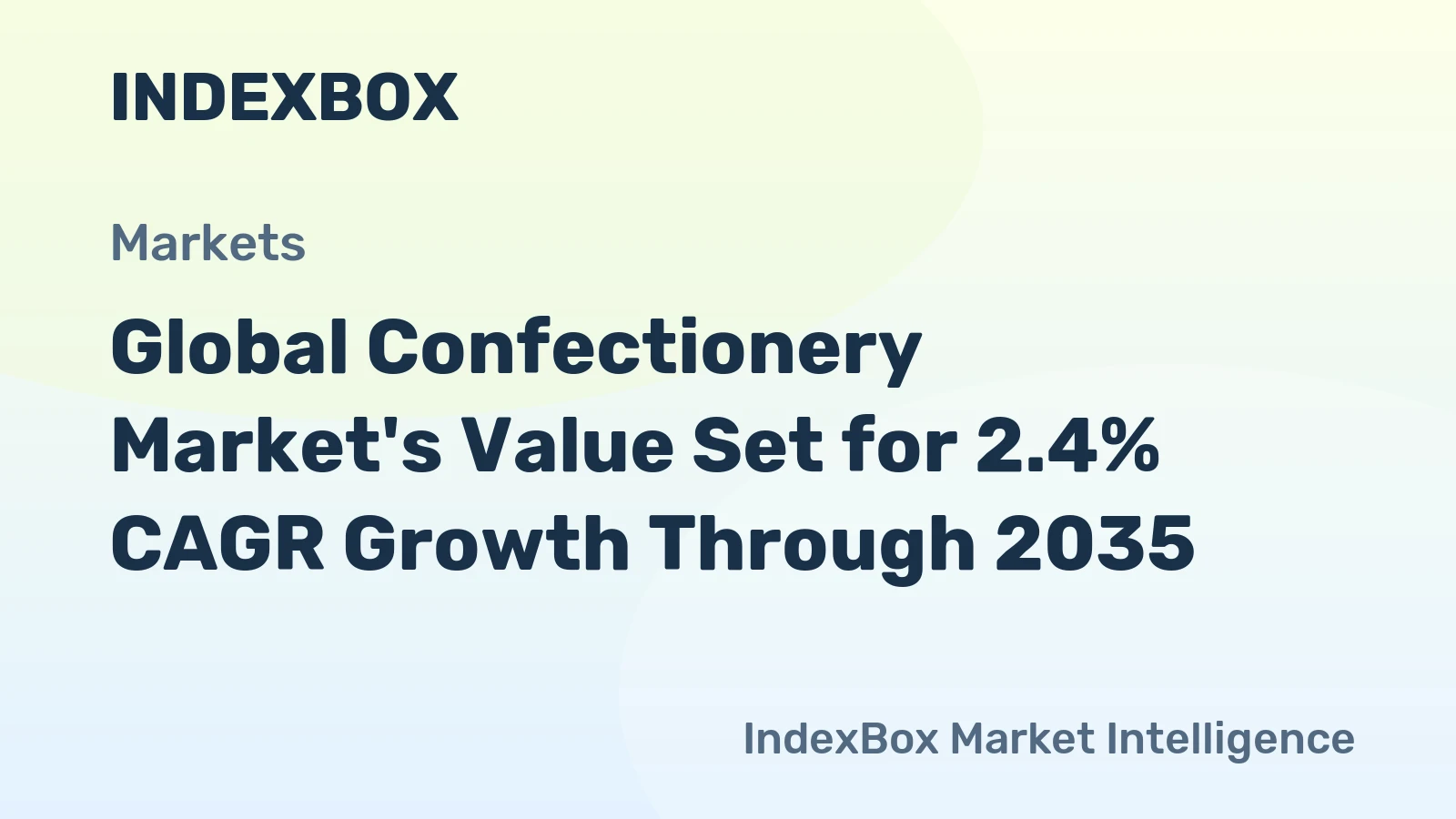 Global Confectionery Market's Value Set for 2.4% CAGR Growth Through 2035