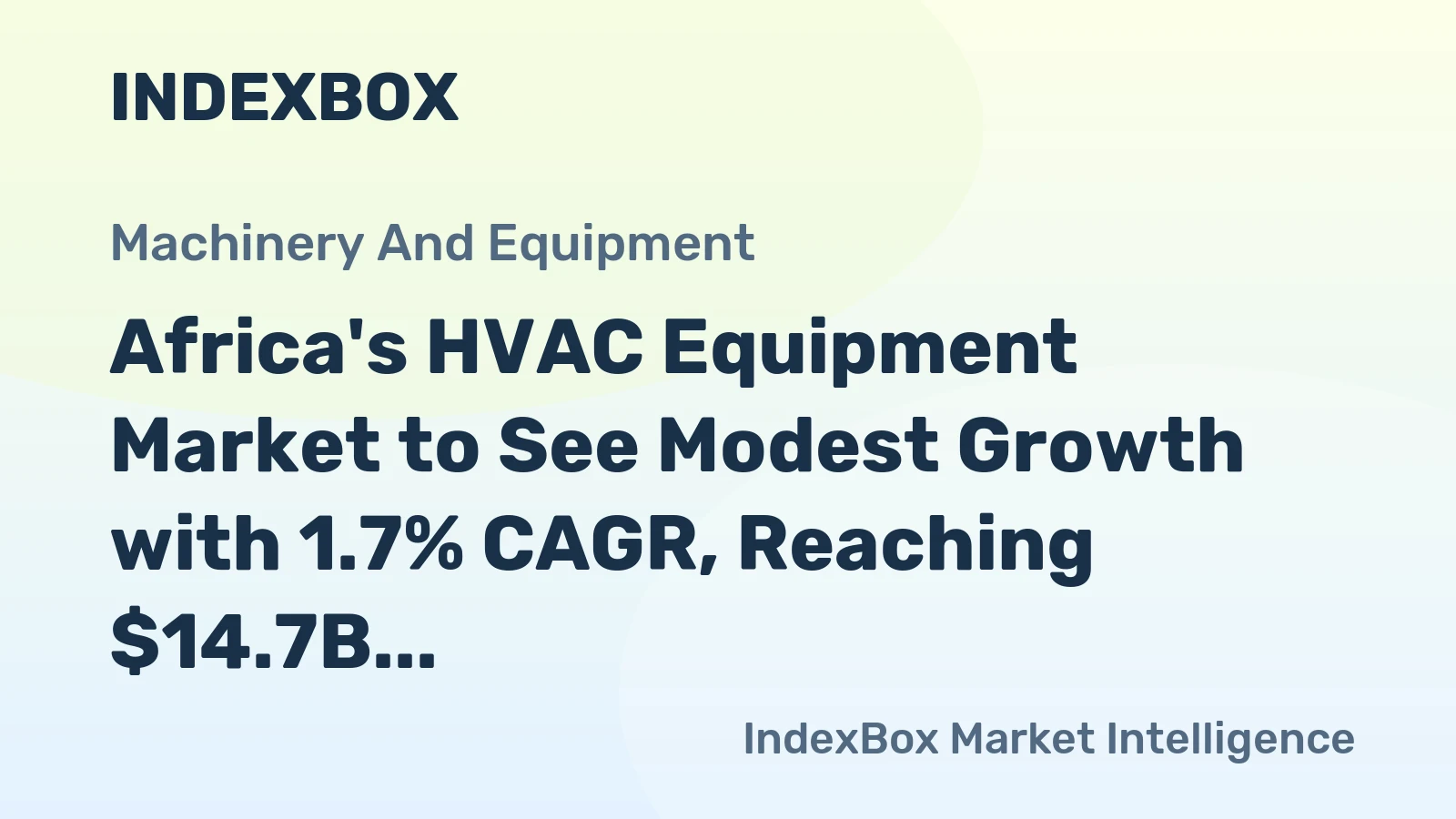 Africa's HVAC Equipment Market to See Modest Growth with 1.7% CAGR, Reaching $14.7B by 2035
