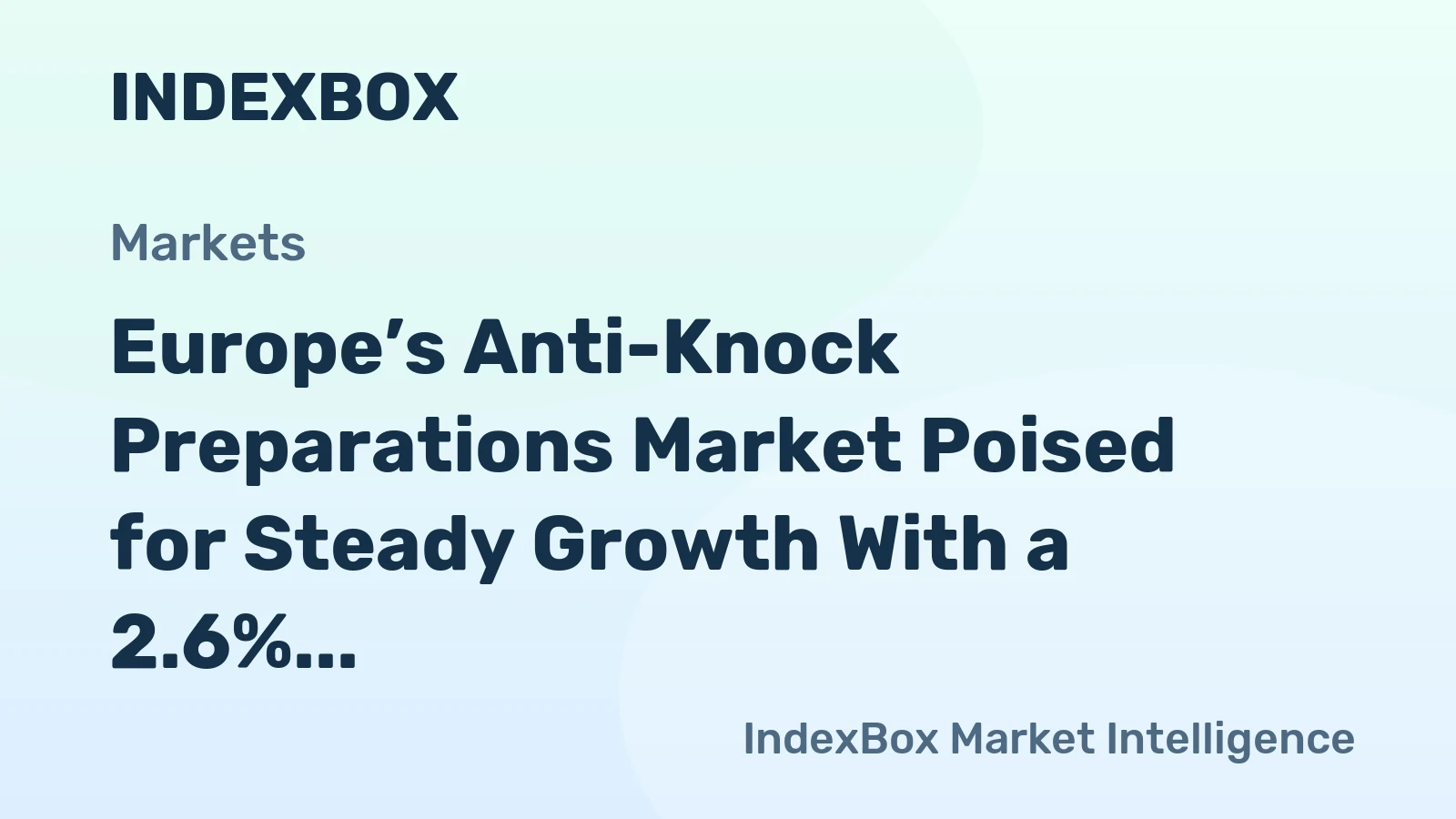 Europe’s Anti-Knock Preparations Market Poised for Steady Growth With a 2.6% CAGR in Value Through 2035