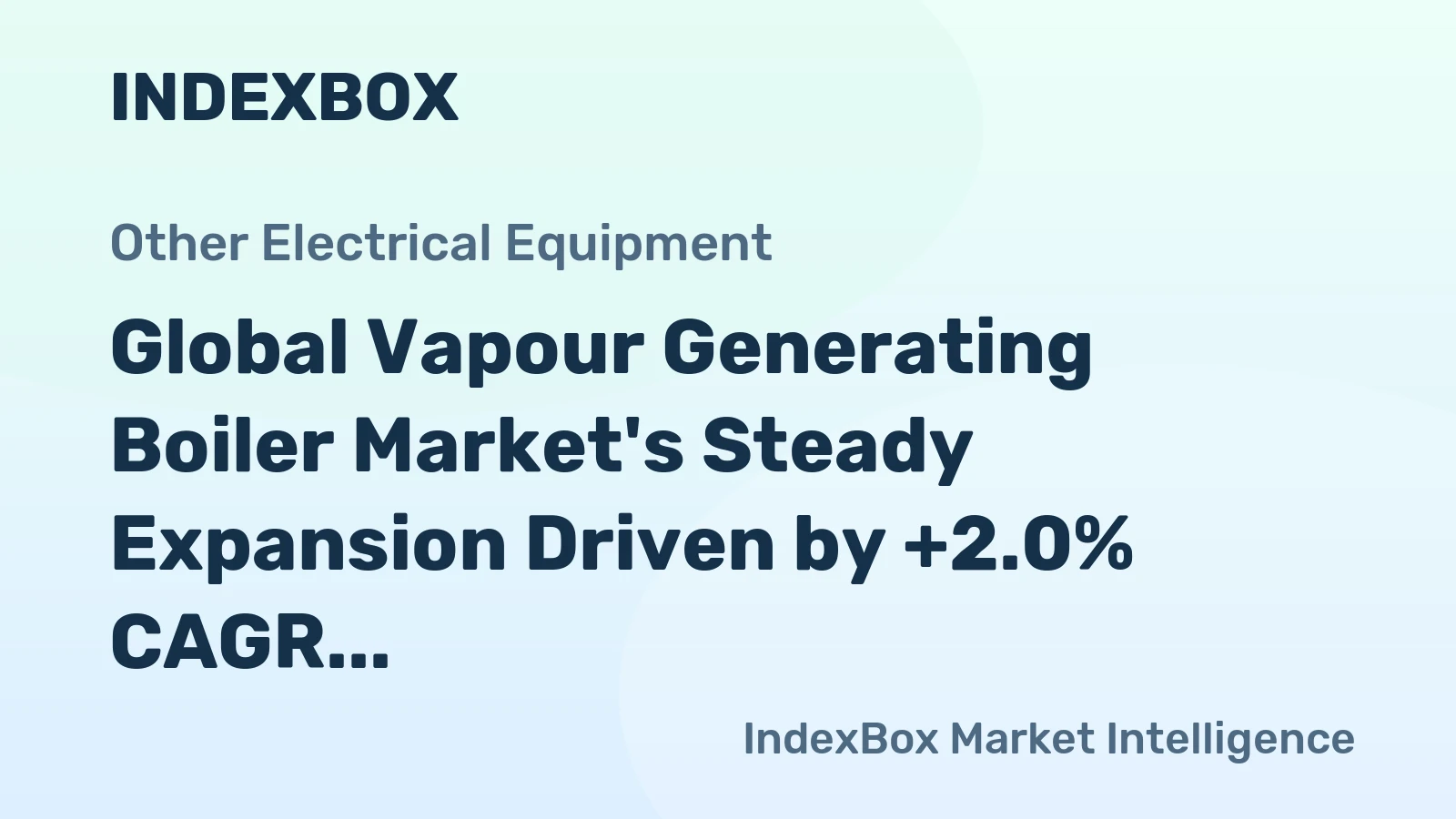 Global Vapour Generating Boiler Market's Steady Expansion Driven by +2.0% CAGR Through 2035