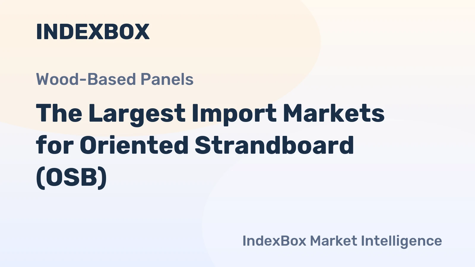The Largest Import Markets for Oriented Strandboard (OSB)