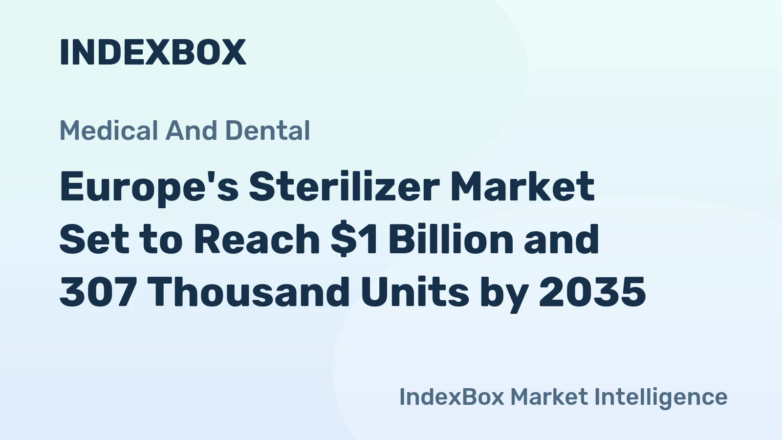 Europe's Sterilizer Market Set to Reach $1 Billion and 307 Thousand Units by 2035