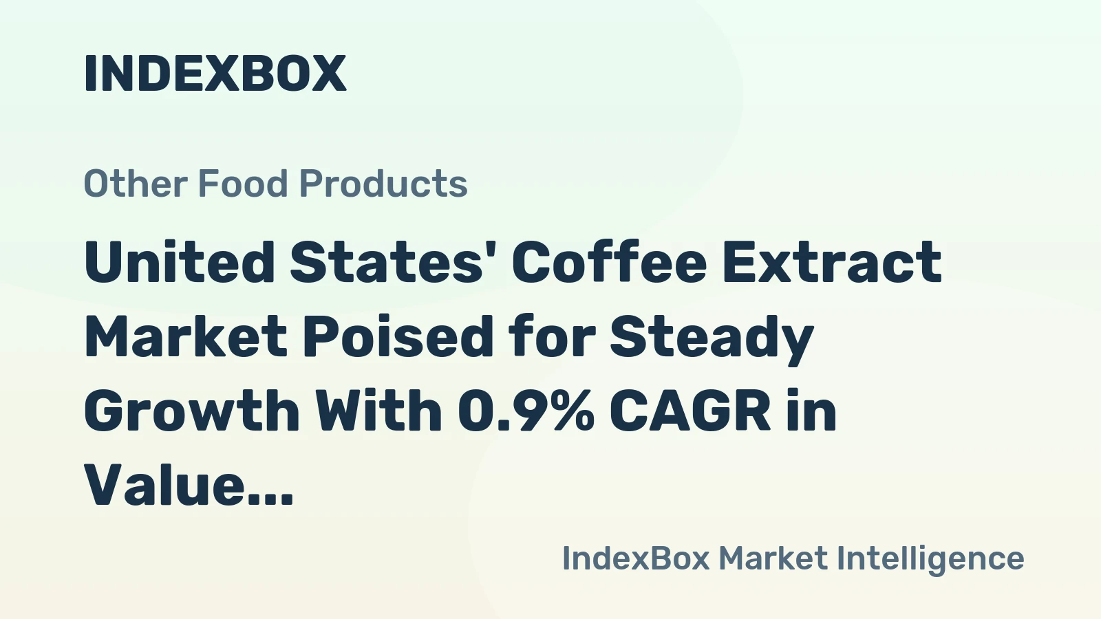 United States' Coffee Extract Market Poised for Steady Growth With 0.9% CAGR in Value Through 2035