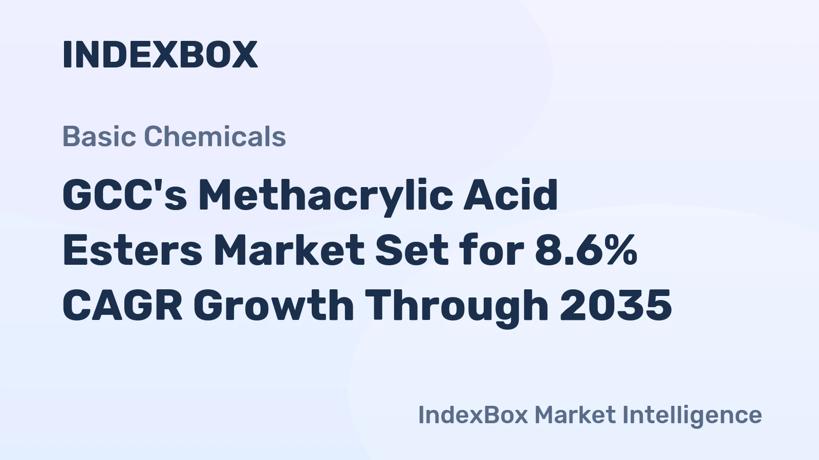 GCC's Methacrylic Acid Esters Market Set for 8.6% CAGR Growth Through 2035