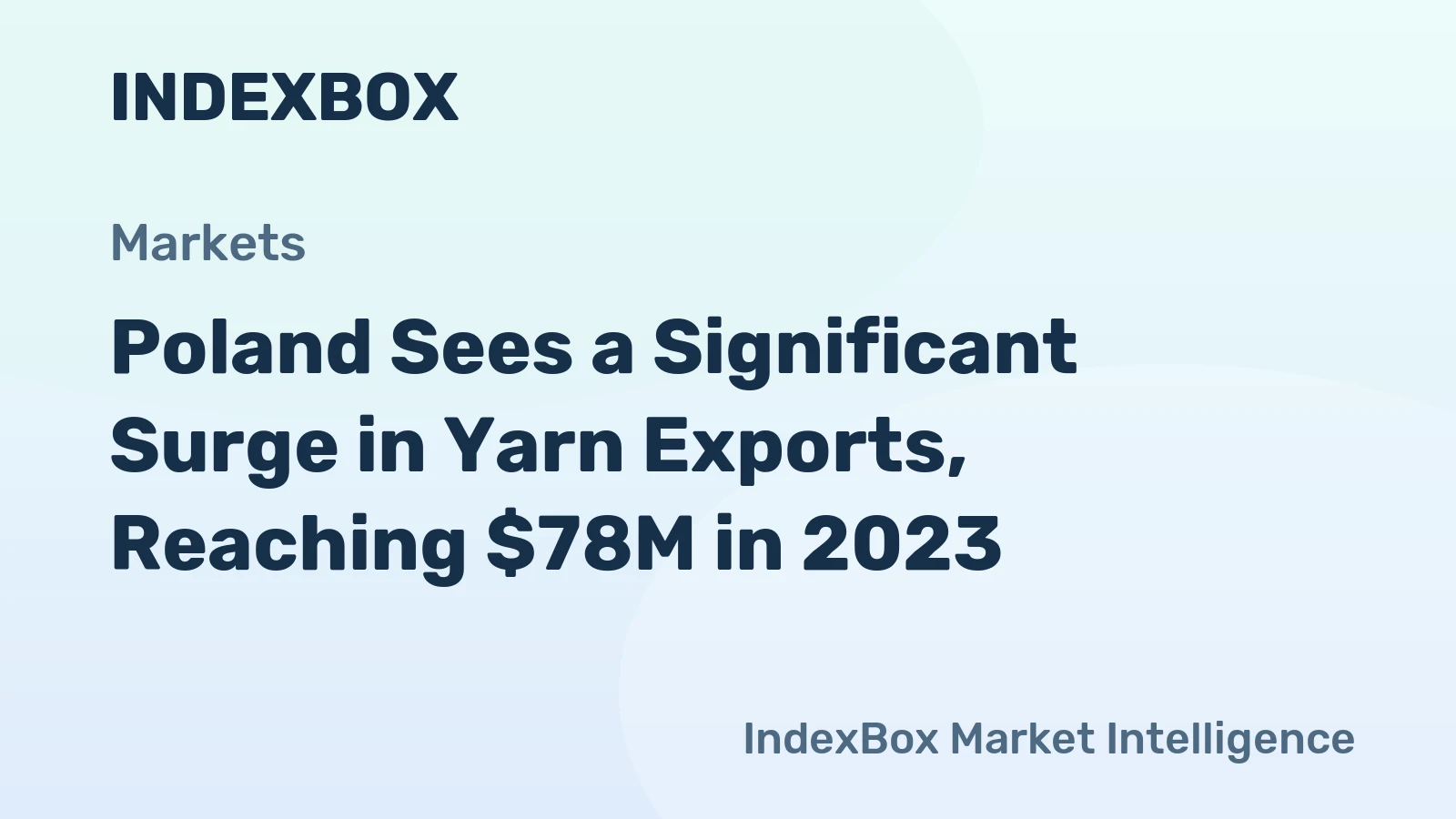 Poland Sees a Significant Surge in Yarn Exports, Reaching $78M in 2023