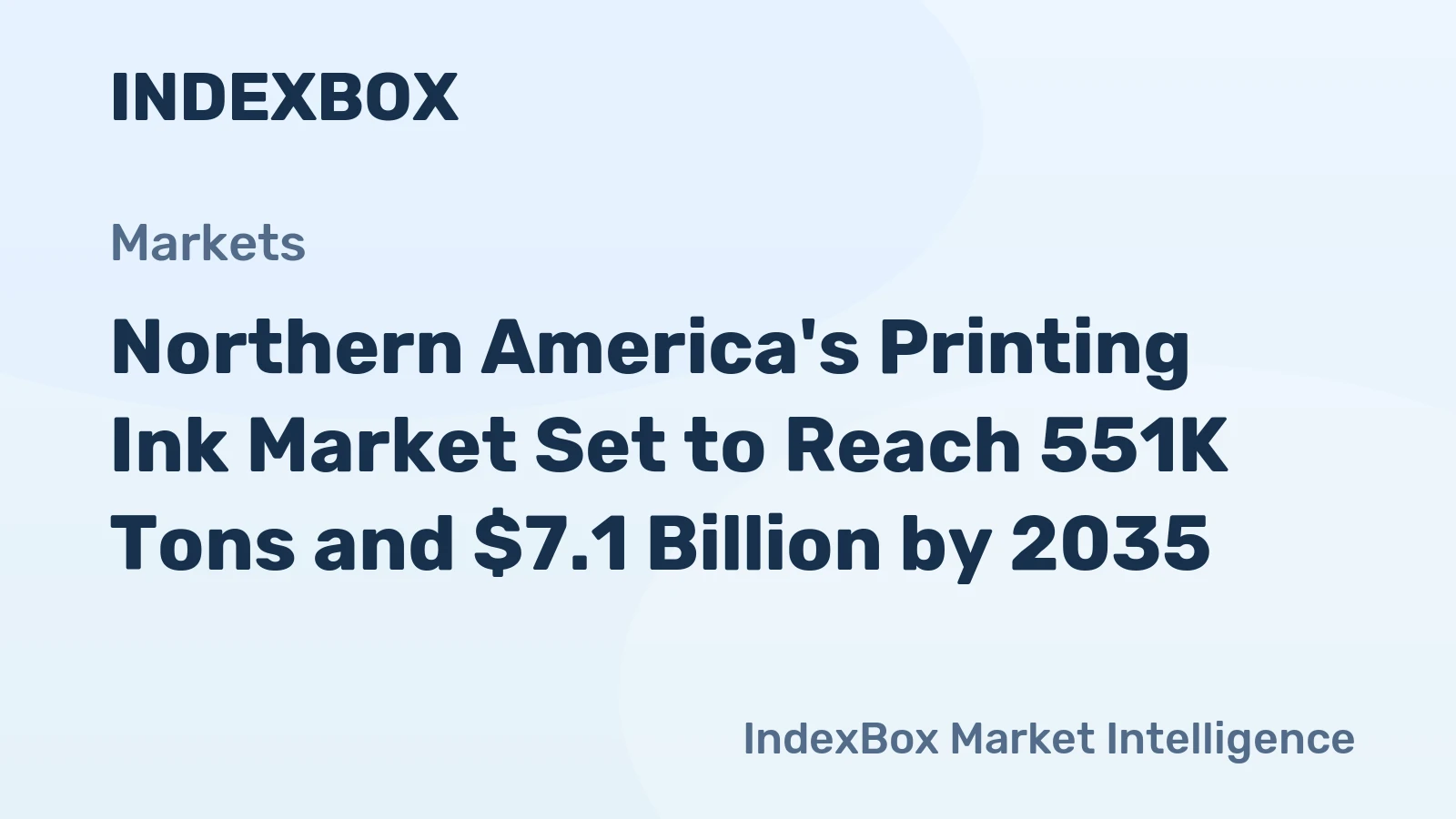 Northern America's Printing Ink Market Set to Reach 551K Tons and $7.1 Billion by 2035