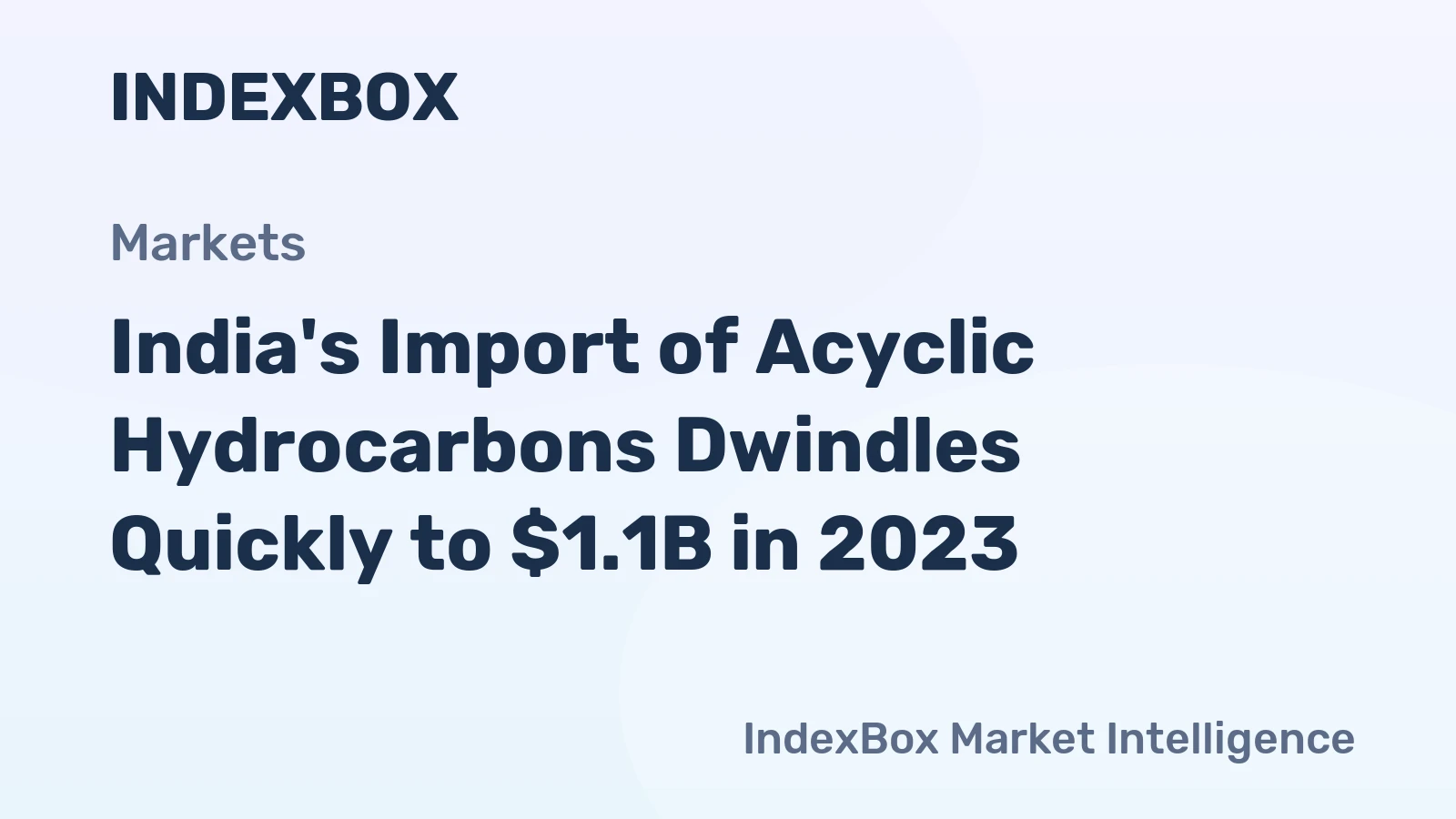 India's Import of Acyclic Hydrocarbons Dwindles Quickly to $1.1B in 2023