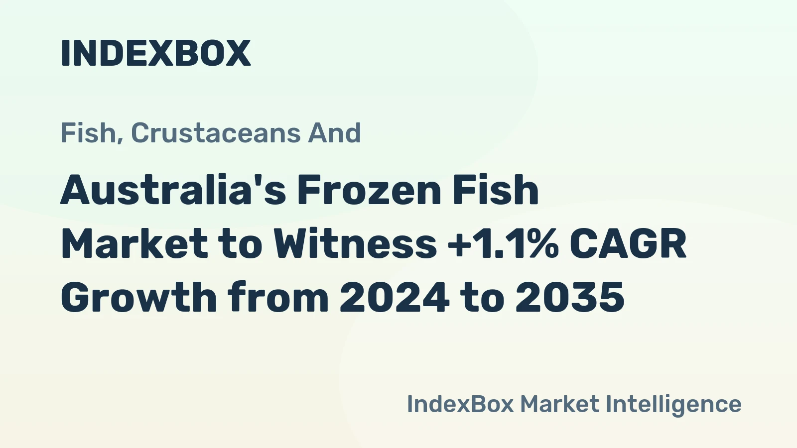 Australia's Frozen Fish Market to Witness +1.1% CAGR Growth from 2024 to 2035