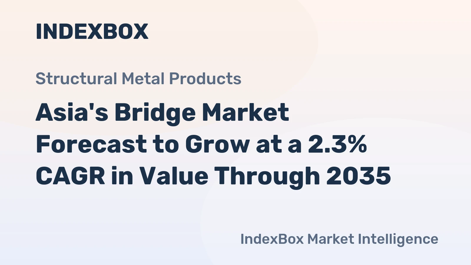 Asia's Bridge Market Forecast to Grow at a 2.3% CAGR in Value Through 2035
