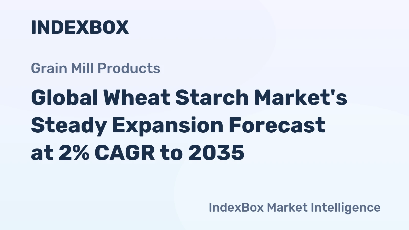 Global Wheat Starch Market's Steady Expansion Forecast at 2% CAGR to 2035