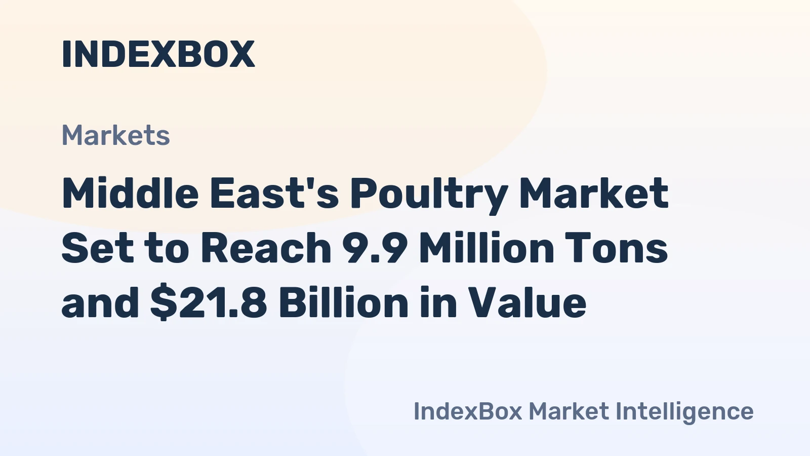 Middle East's Poultry Market Set to Reach 9.9 Million Tons and $21.8 Billion in Value