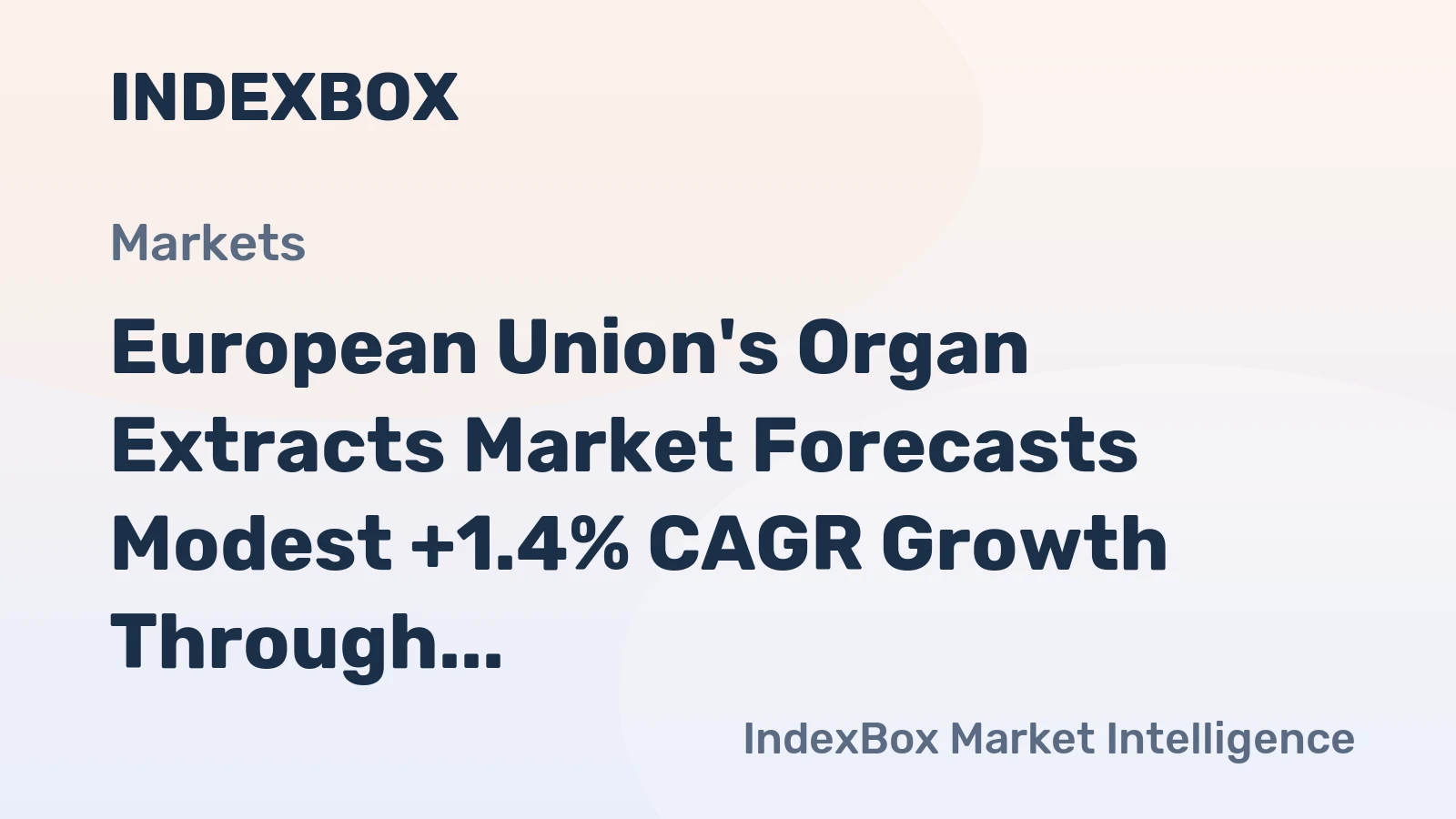 European Union's Organ Extracts Market Forecasts Modest +1.4% CAGR Growth Through 2035