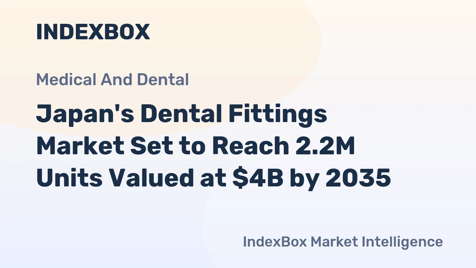 Japan's Dental Fittings Market Set to Reach 2.2M Units Valued at $4B by 2035