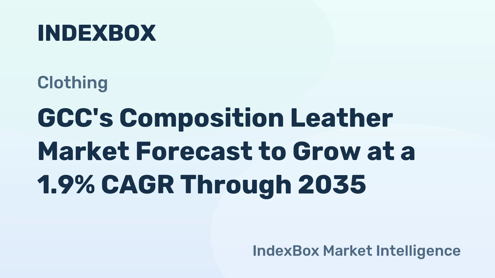 GCC's Composition Leather Market Forecast to Grow at a 1.9% CAGR Through 2035