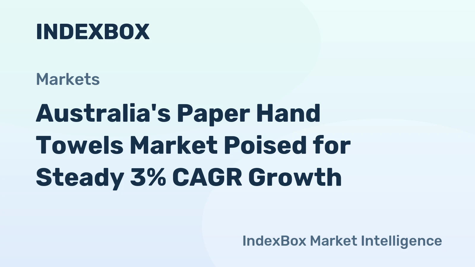 Australia's Paper Hand Towels Market Poised for Steady 3% CAGR Growth