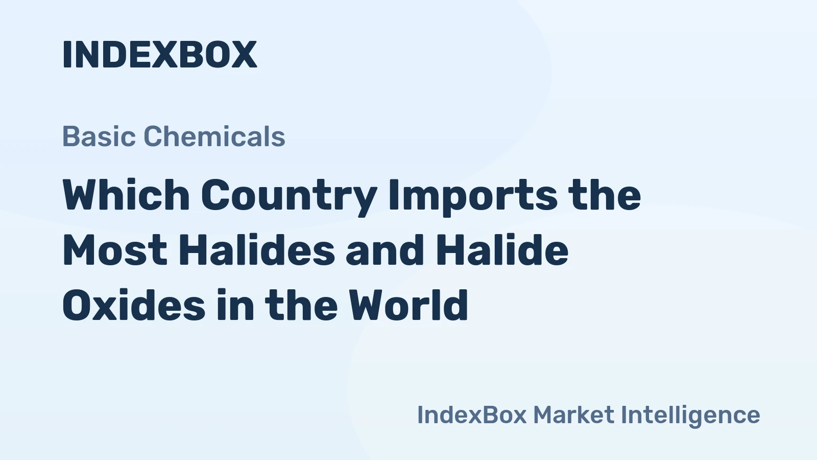 Which Country Imports the Most Halides and Halide Oxides in the World?