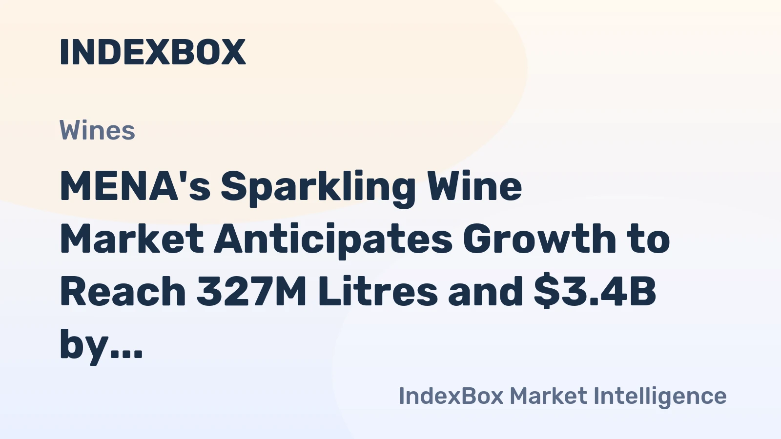 MENA's Sparkling Wine Market Anticipates Growth to Reach 327M Litres and $3.4B by 2035