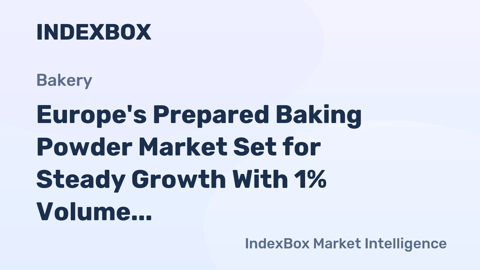 Europe's Prepared Baking Powder Market Set for Steady Growth With 1% Volume CAGR Through 2035