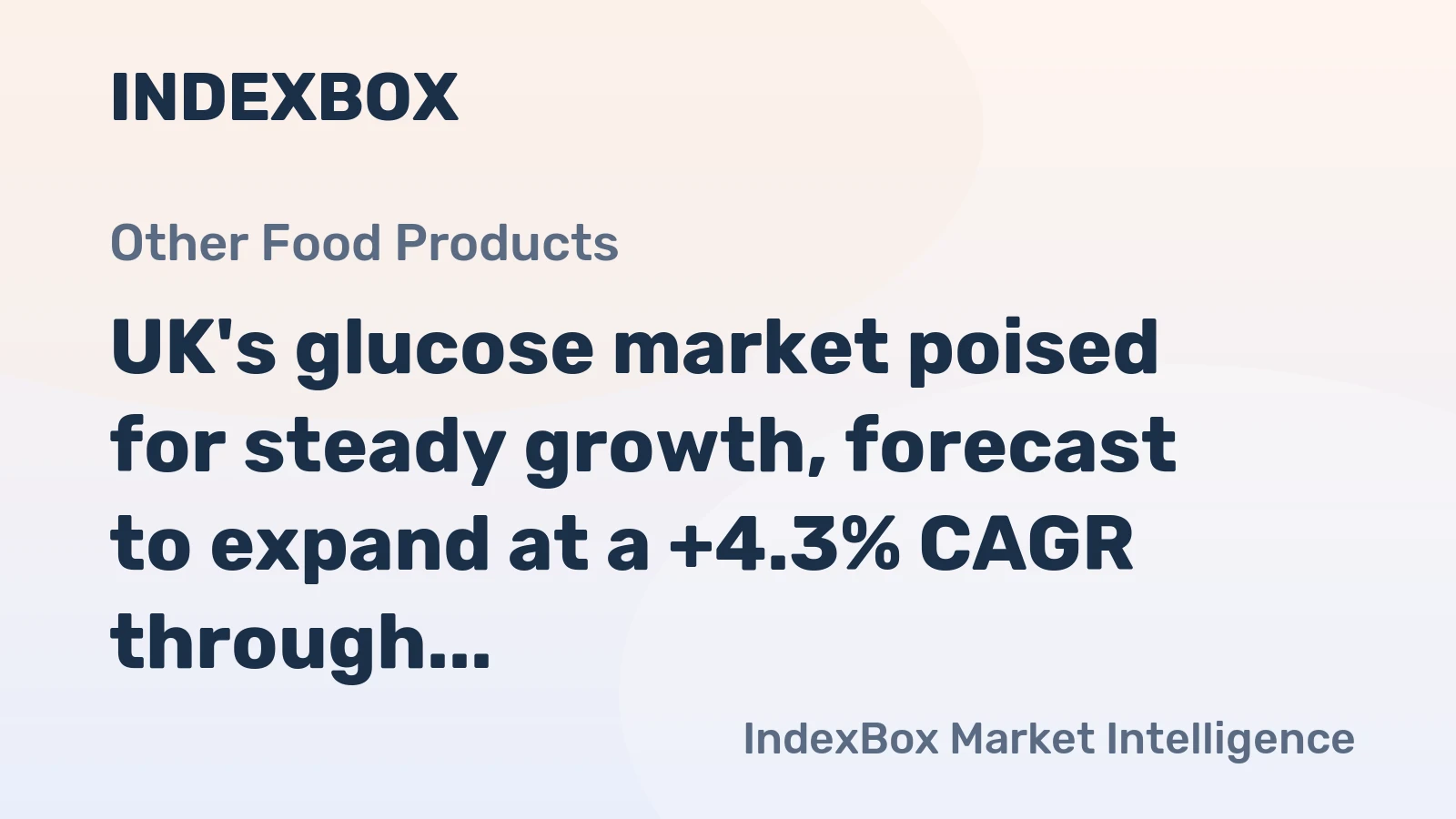 UK's glucose market poised for steady growth, forecast to expand at a +4.3% CAGR through 2035 driven by rising demand.