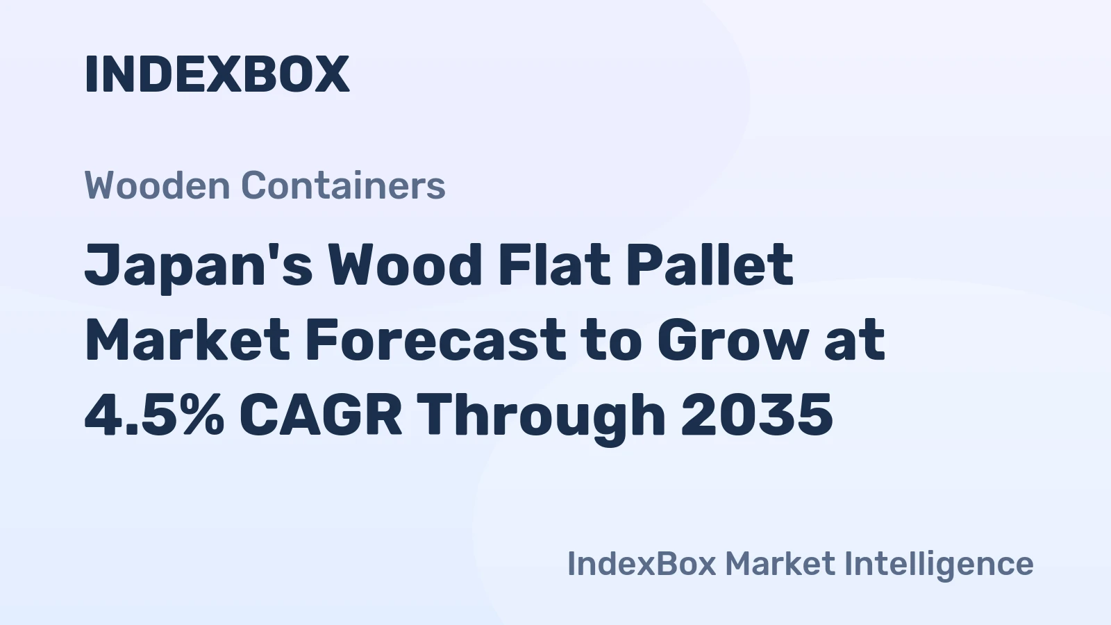 Japan's Wood Flat Pallet Market Forecast to Grow at 4.5% CAGR Through 2035