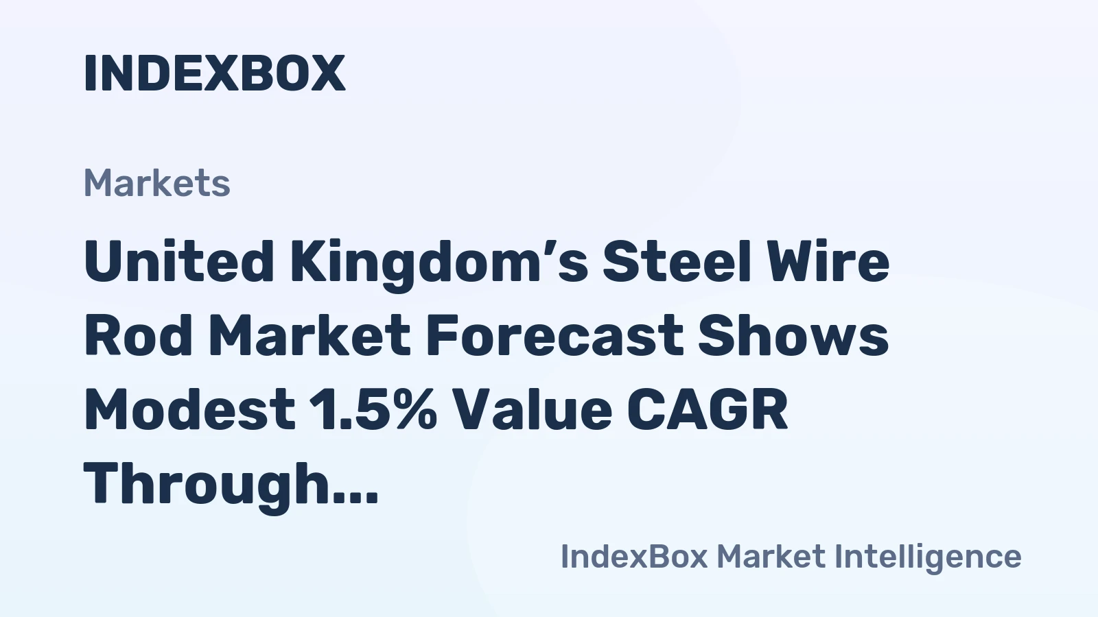 United Kingdom’s Steel Wire Rod Market Forecast Shows Modest 1.5% Value CAGR Through 2035