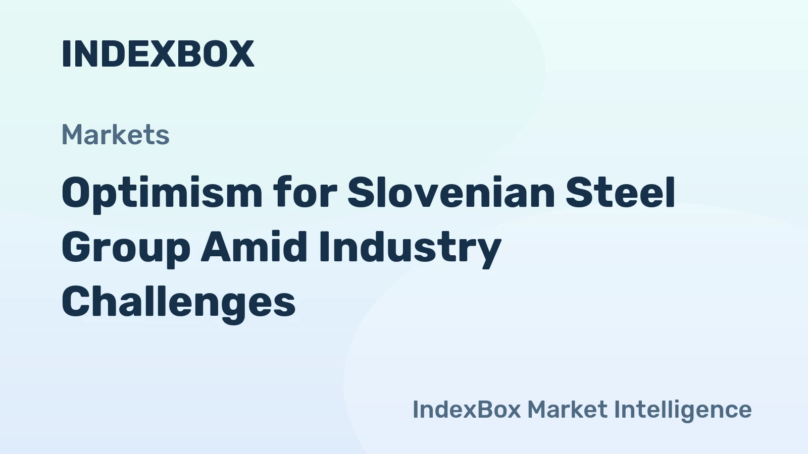 Optimism for Slovenian Steel Group Amid Industry Challenges