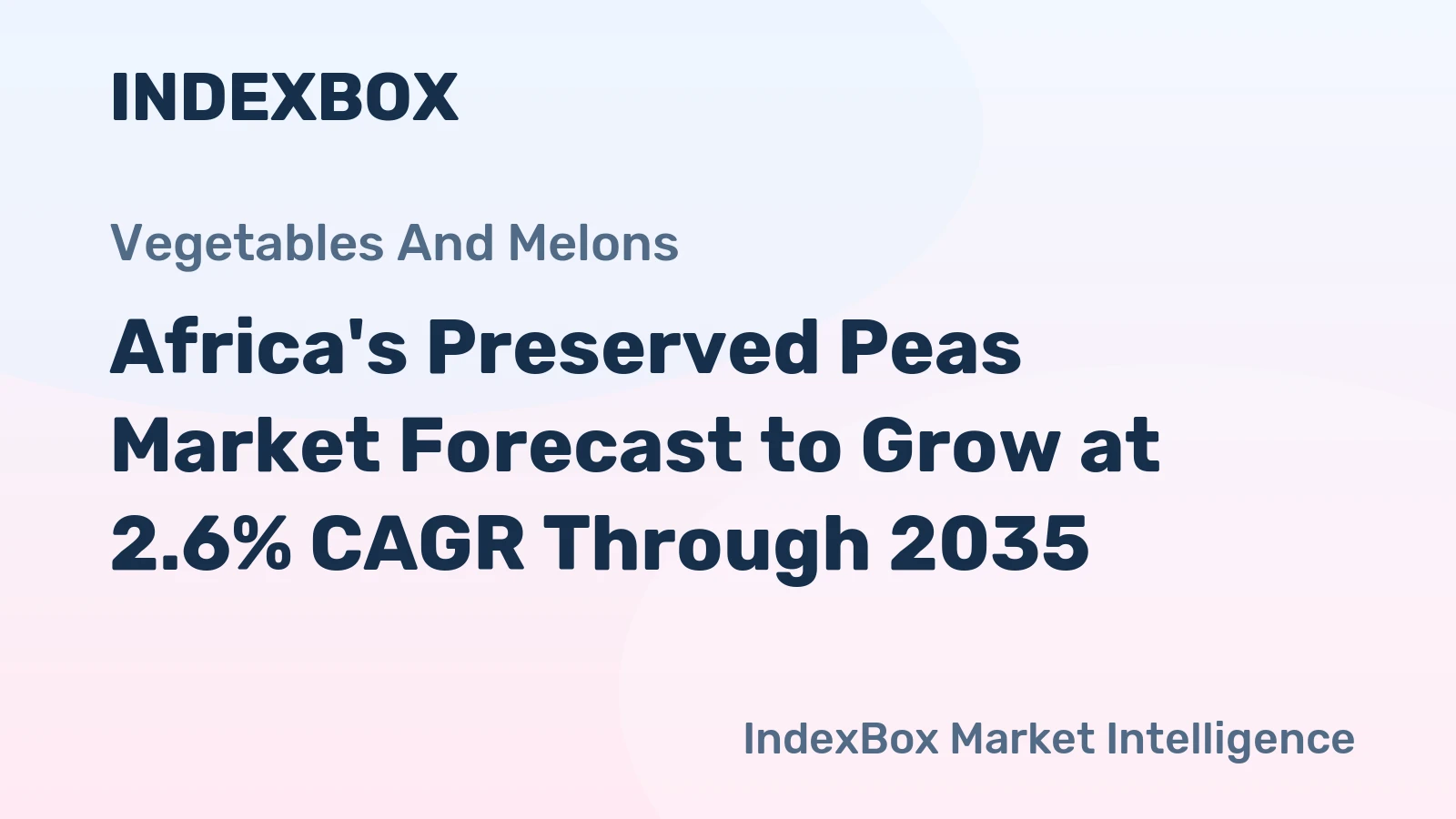 Africa's Preserved Peas Market Forecast to Grow at 2.6% CAGR Through 2035