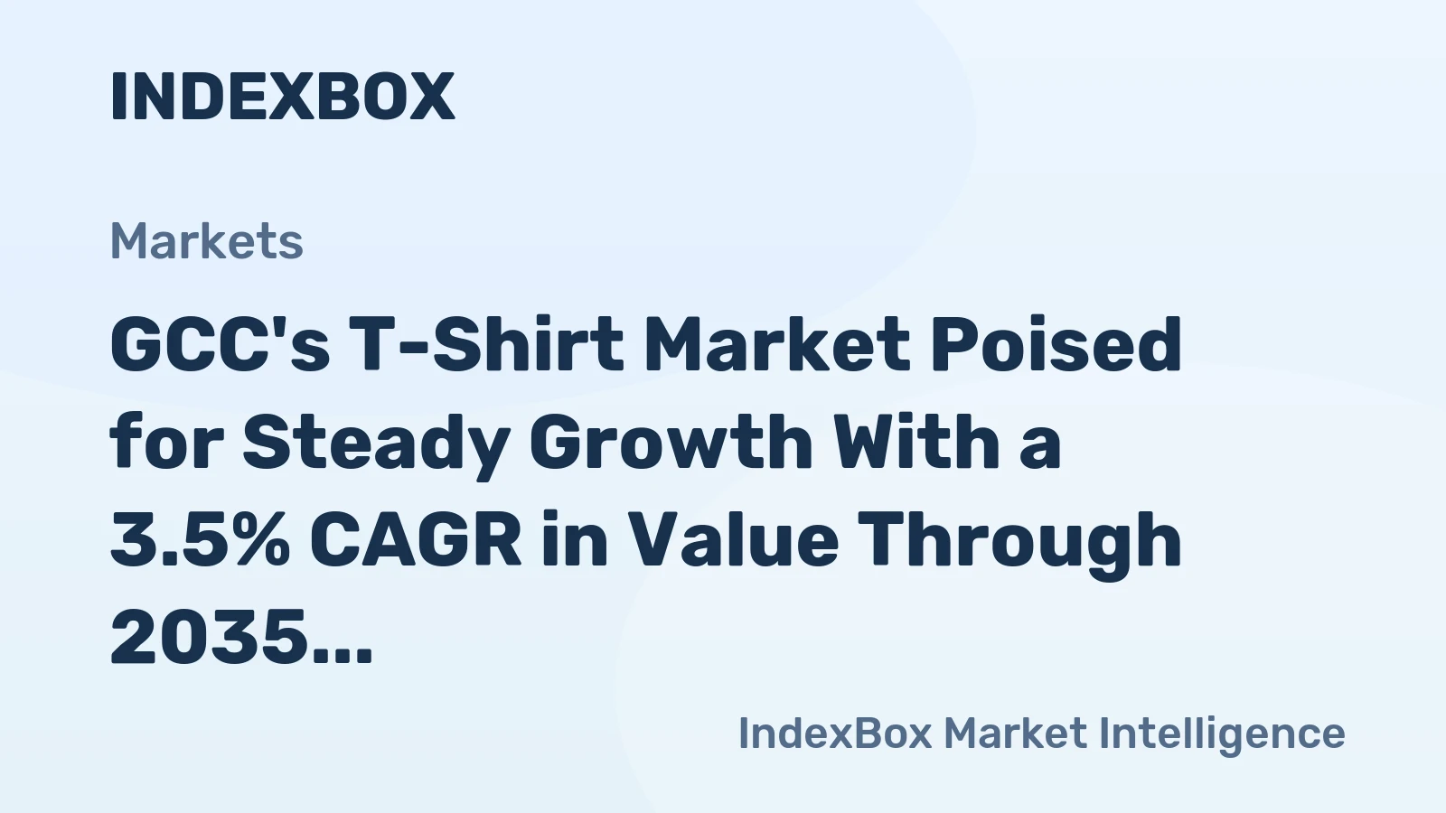 GCC's T-Shirt Market Poised for Steady Growth With a 3.5% CAGR in Value Through 2035