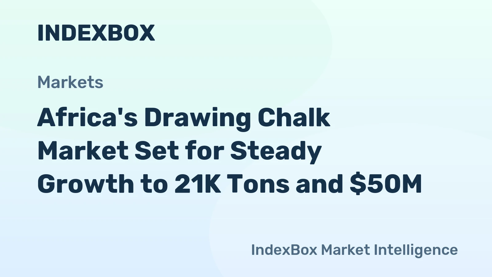 Africa's Drawing Chalk Market Set for Steady Growth to 21K Tons and $50M