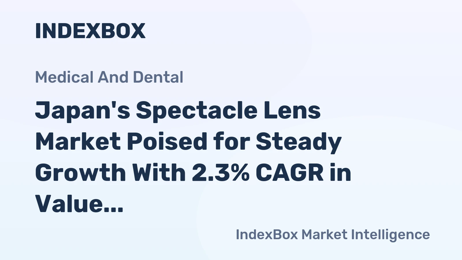 Japan's Spectacle Lens Market Poised for Steady Growth With 2.3% CAGR in Value Through 2035