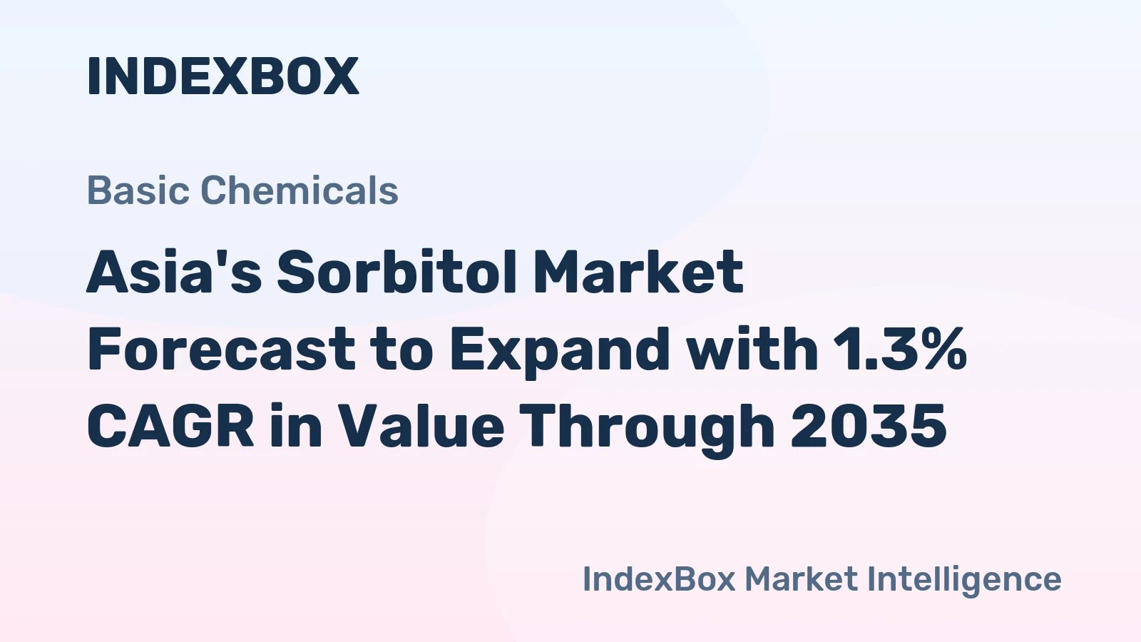 Asia's Sorbitol Market Forecast to Expand with 1.3% CAGR in Value Through 2035