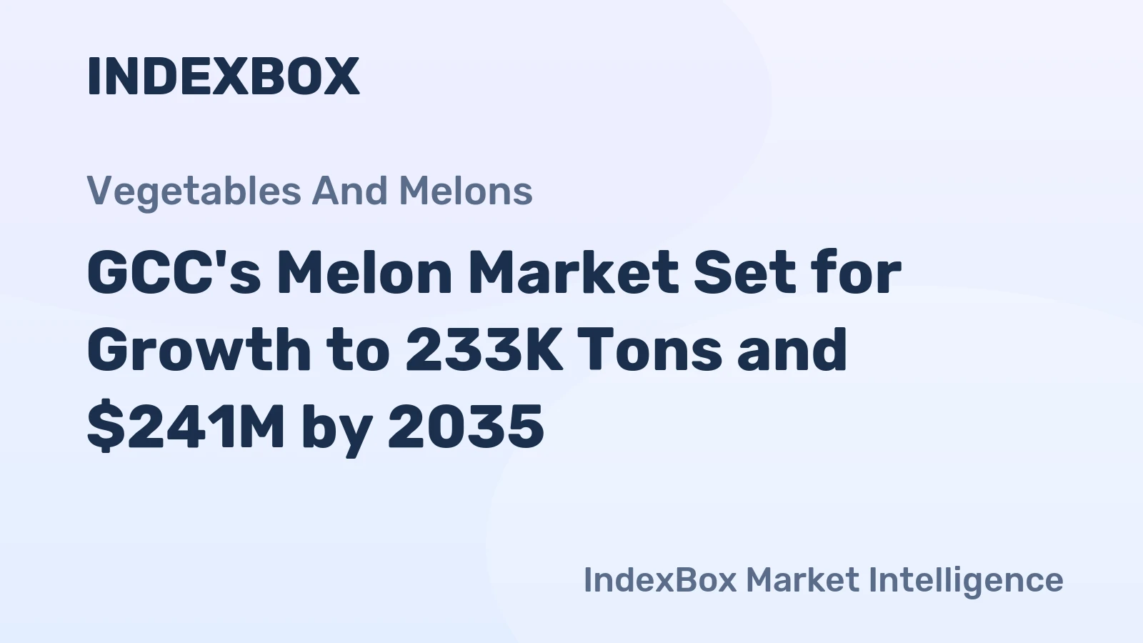 GCC's Melon Market Set for Growth to 233K Tons and $241M by 2035