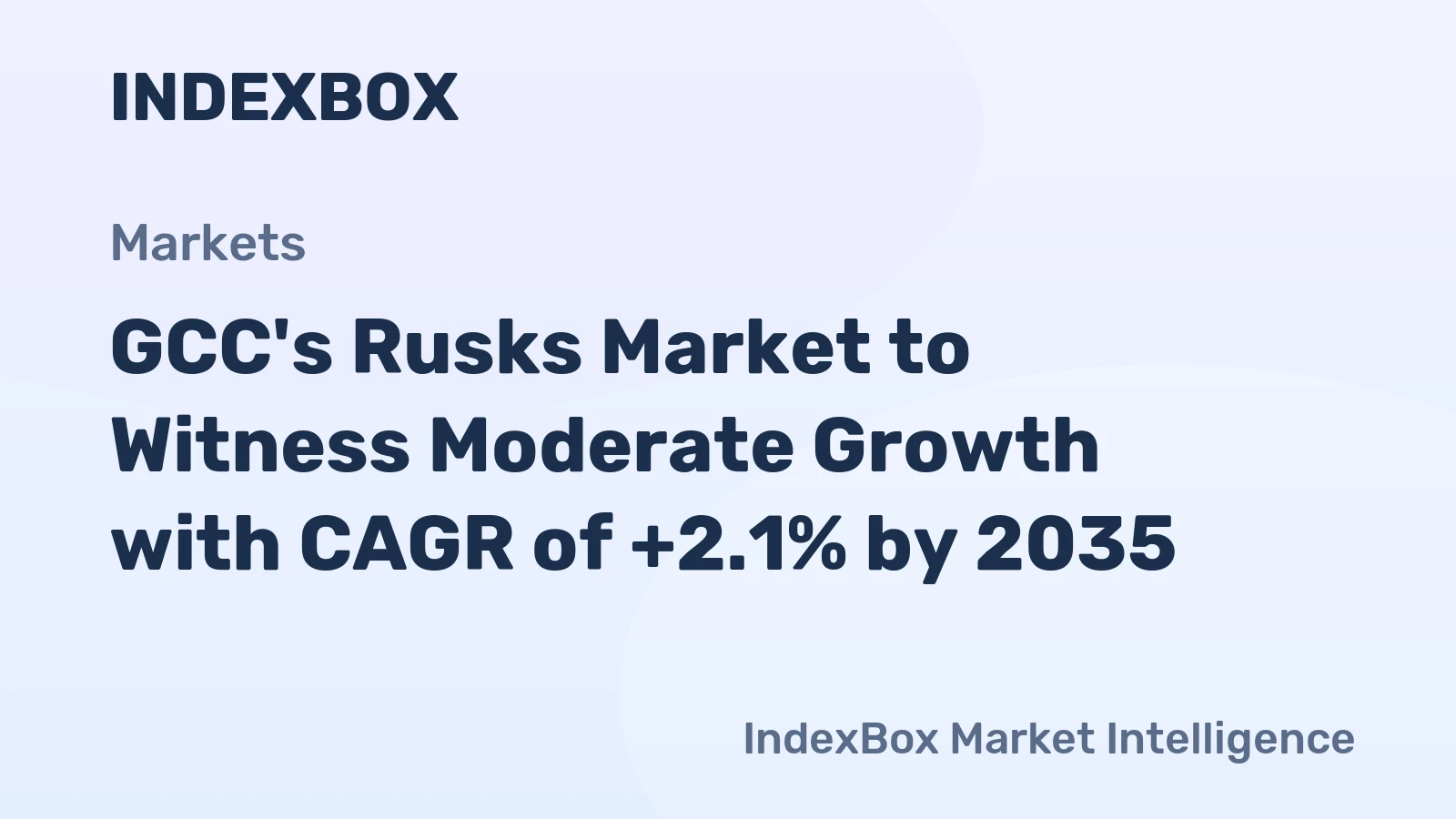 GCC's Rusks Market to Witness Moderate Growth with CAGR of +2.1% by 2035