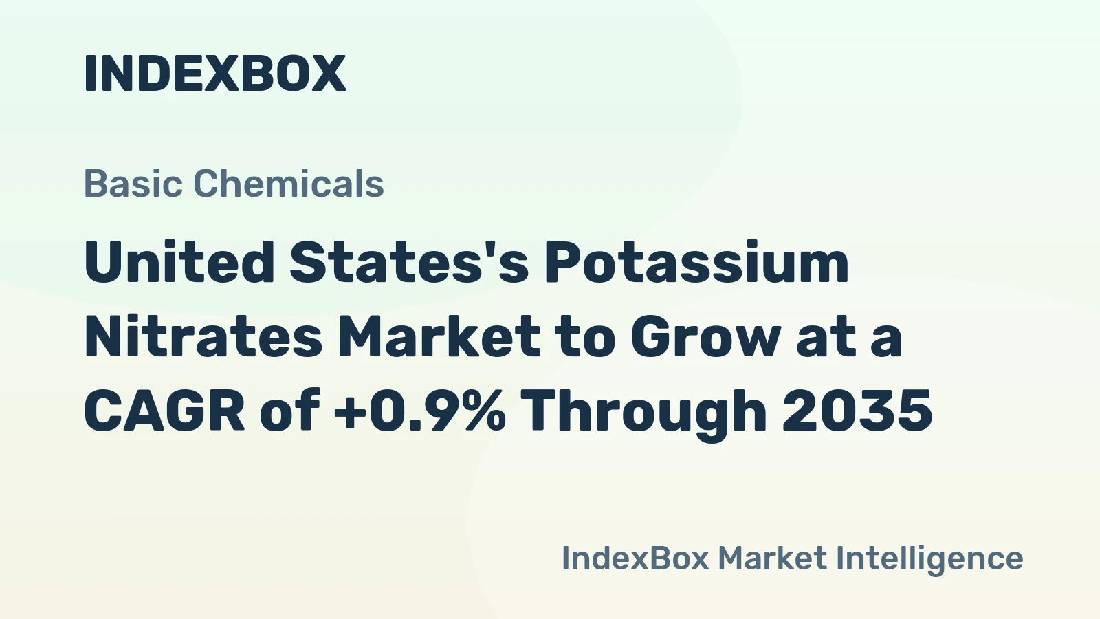 United States's Potassium Nitrates Market to Grow at a CAGR of +0.9% Through 2035