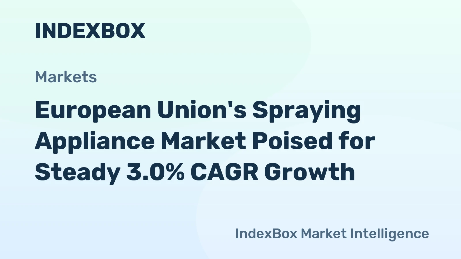 European Union's Spraying Appliance Market Poised for Steady 3.0% CAGR Growth