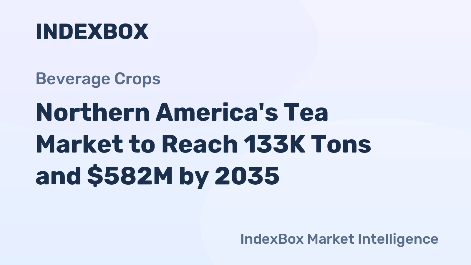 Northern America's Tea Market to Reach 133K Tons and $582M by 2035