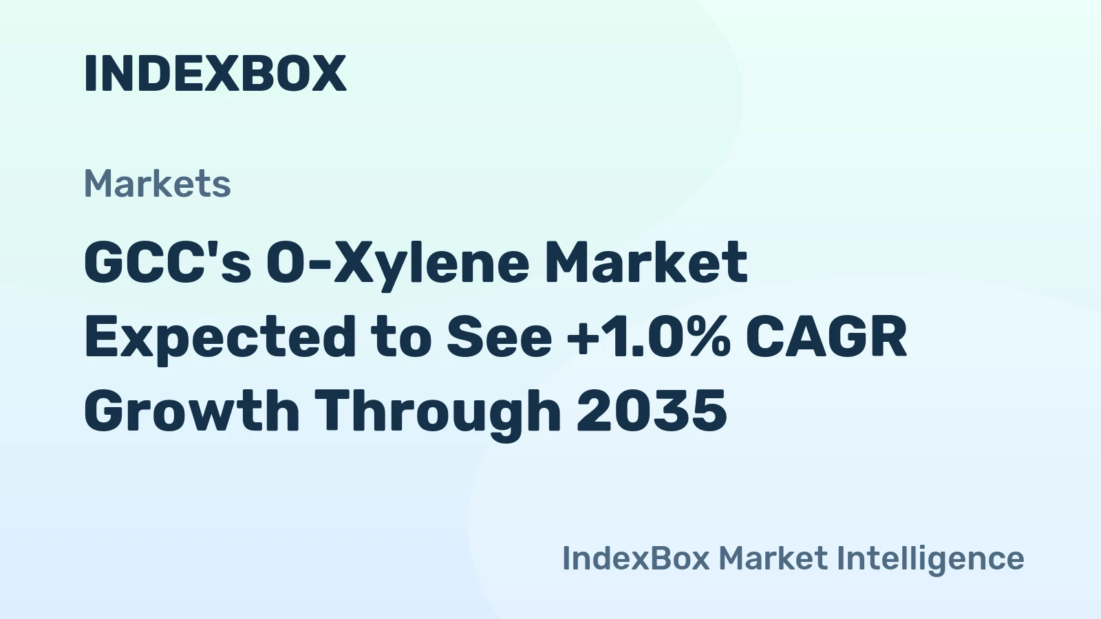 GCC's O-Xylene Market Expected to See +1.0% CAGR Growth Through 2035