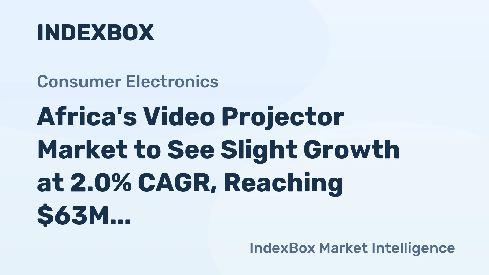 Africa's Video Projector Market to See Slight Growth at 2.0% CAGR, Reaching $63M by 2035