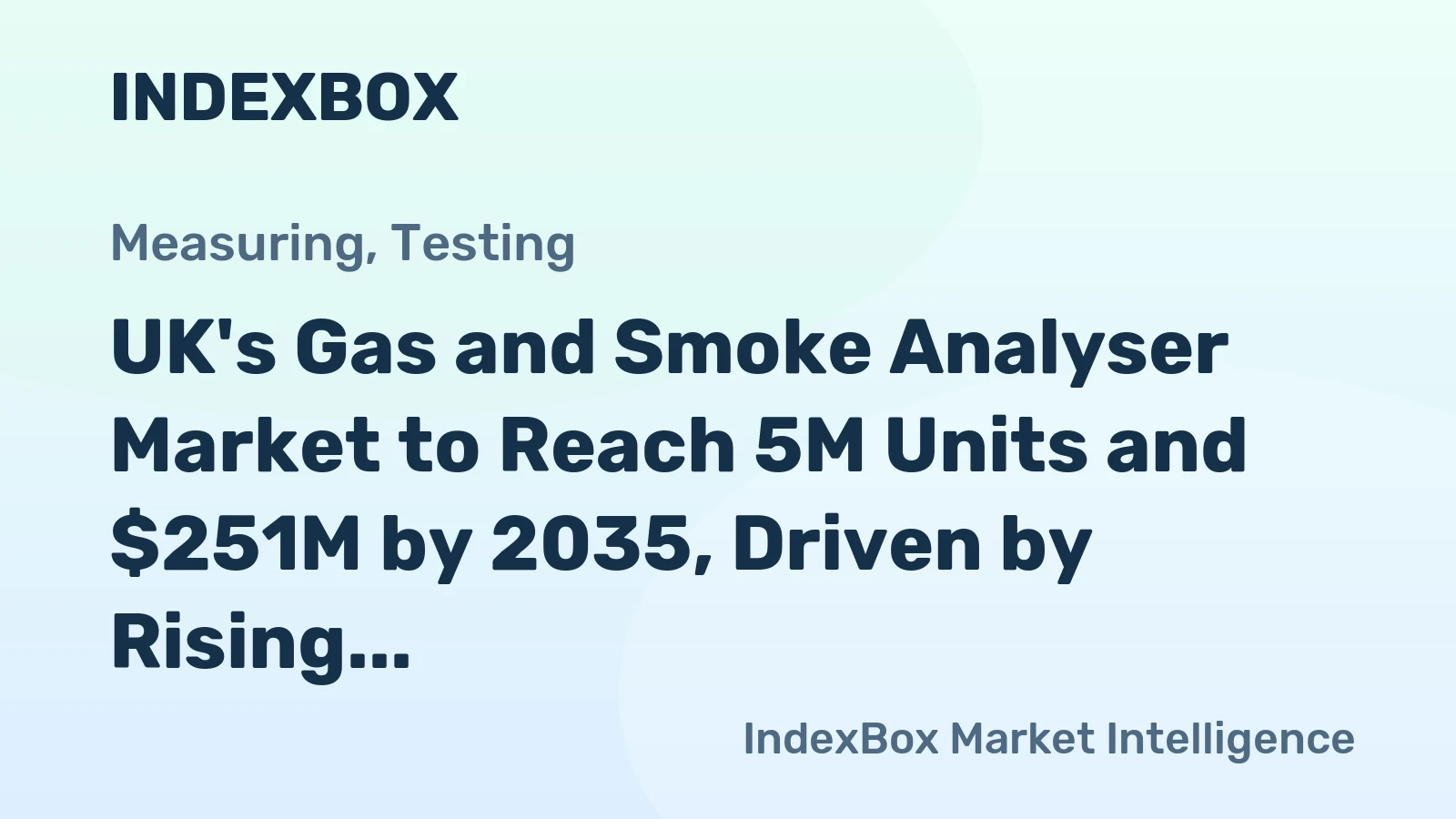 UK's Gas and Smoke Analyser Market to Reach 5M Units and $251M by 2035, Driven by Rising Demand