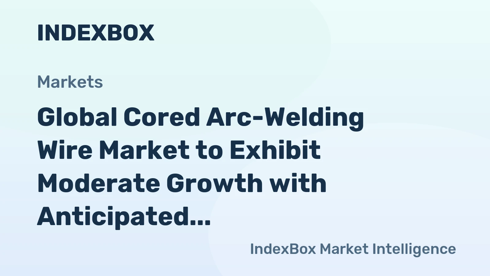 Global Cored Arc-Welding Wire Market to Exhibit Moderate Growth with Anticipated CAGR of +0.8% from 2024 to 2035