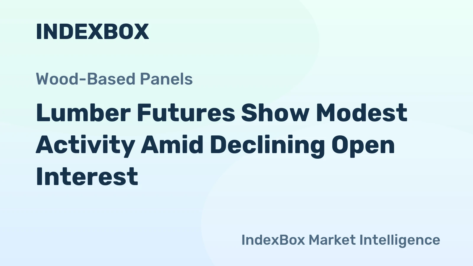Lumber Futures Show Modest Activity Amid Declining Open Interest