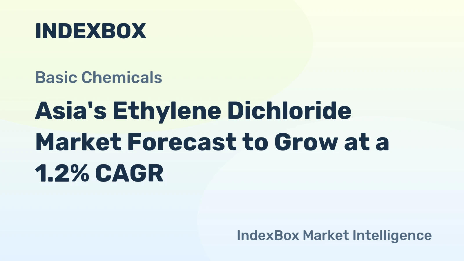 Asia's Ethylene Dichloride Market Forecast to Grow at a 1.2% CAGR